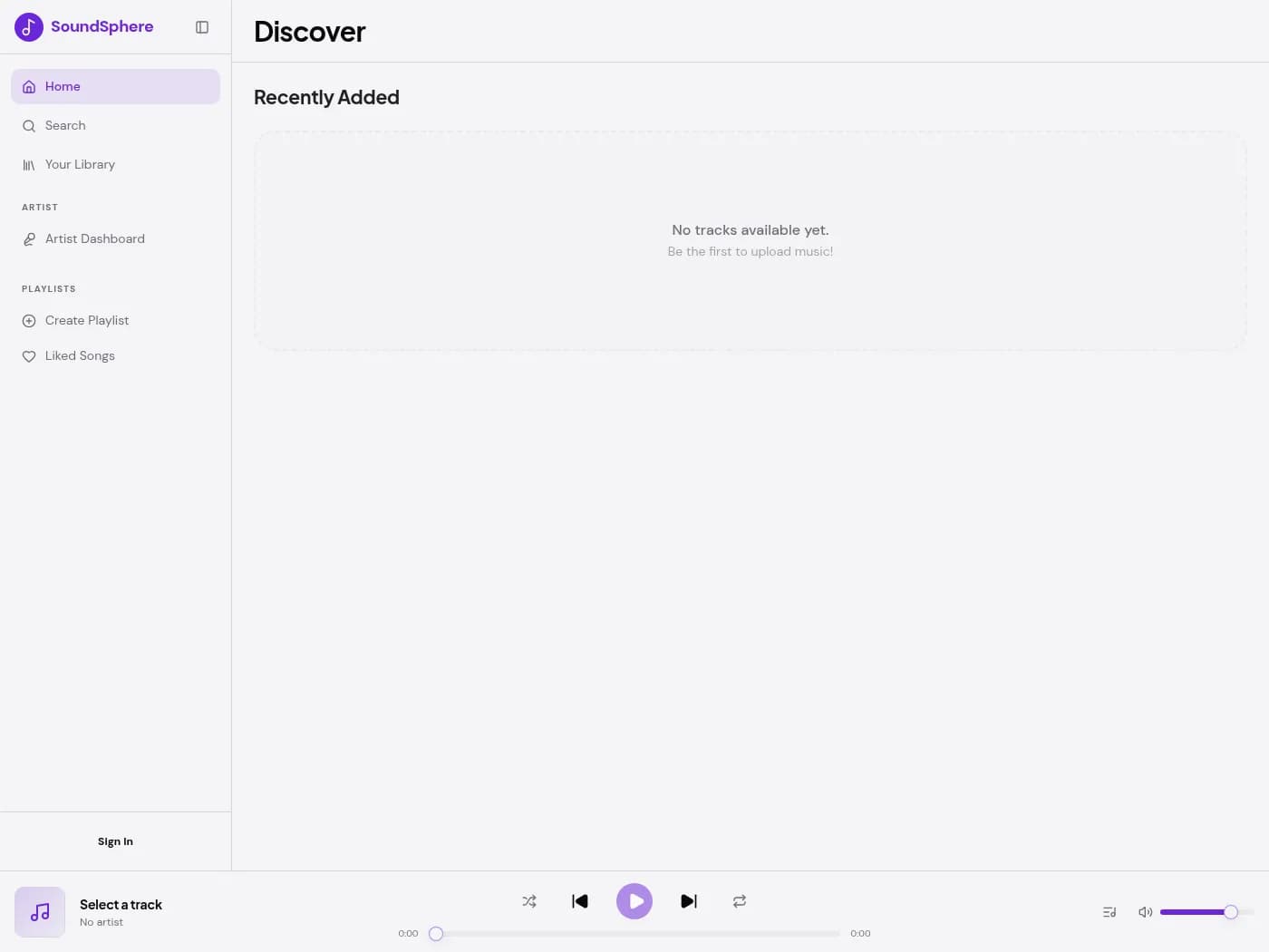 SoundSphere Music Platform