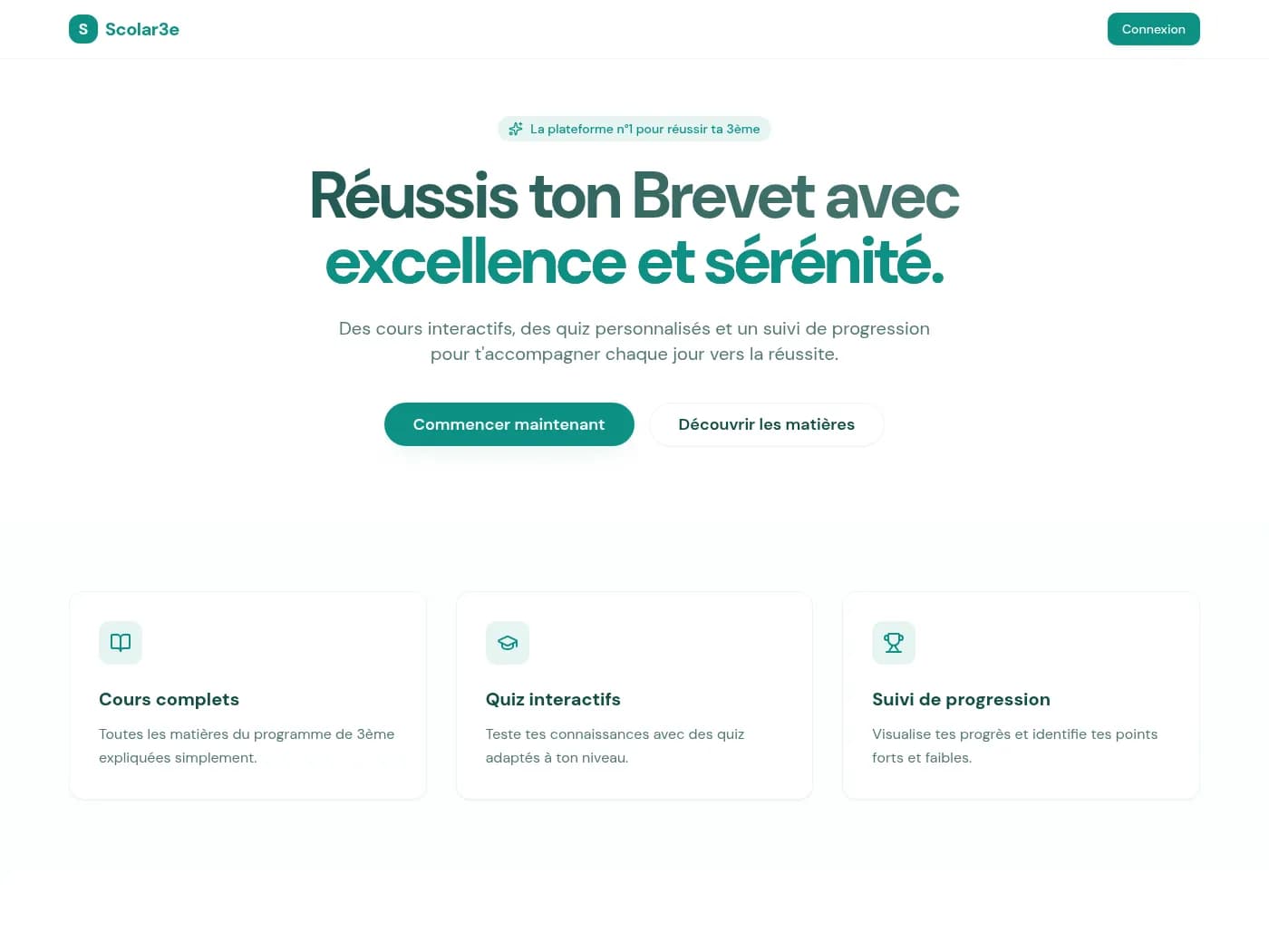 Soutien Scolaire 3e