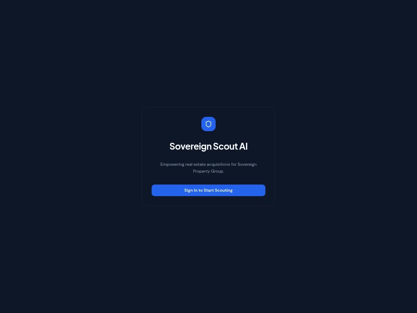 Sovereign Scout AI