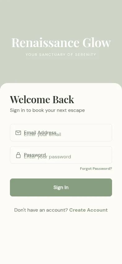 Renaissance Glow Spa App