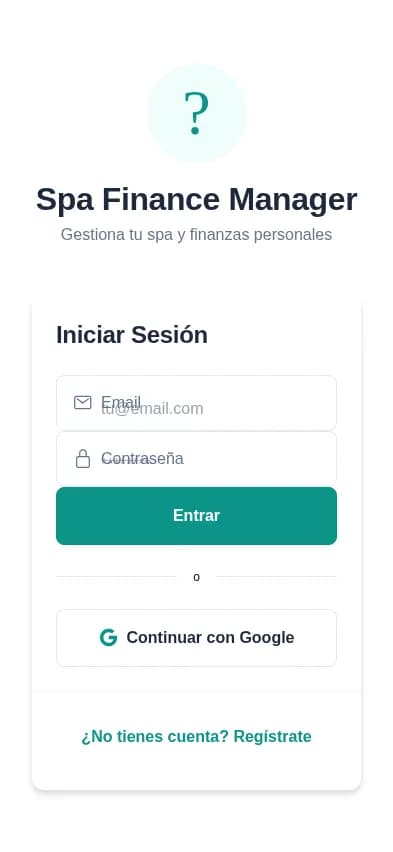 Spa Finance Manager