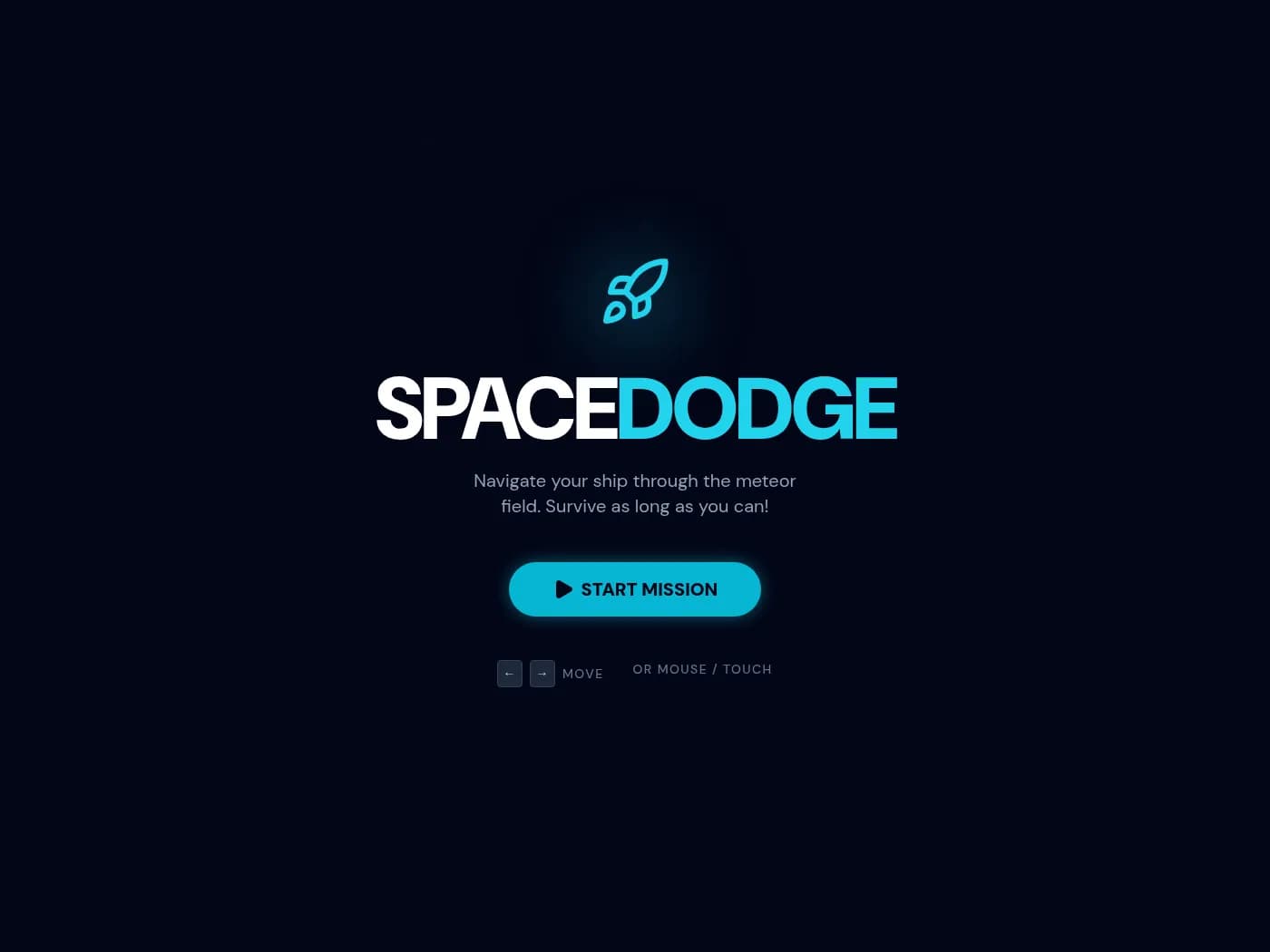 Space Dodge Game