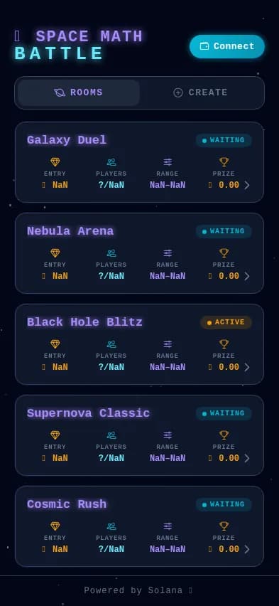 Space Math Battle
