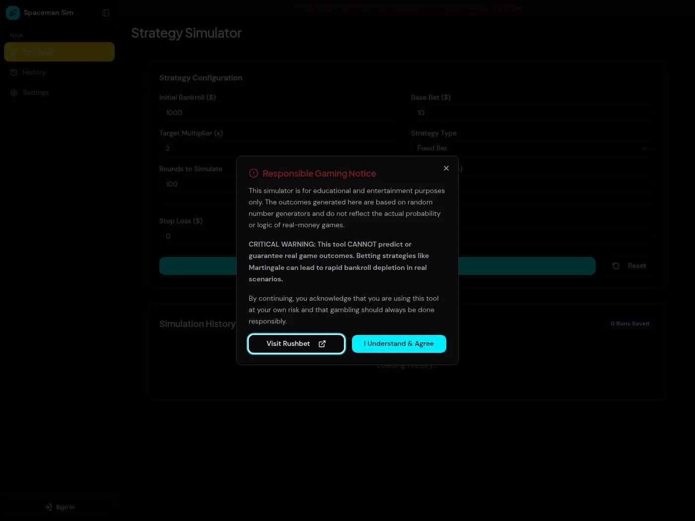 Spaceman Strategy Simulator