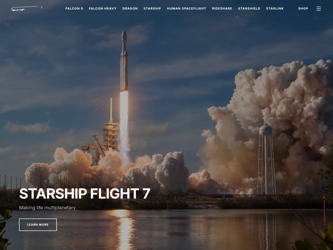 SpaceX Web Clone