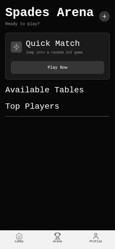 Spades Online Arena