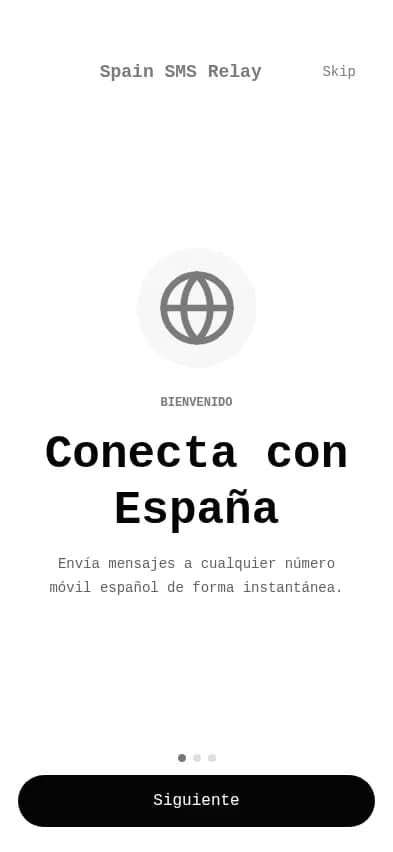 Spain SMS Relay App