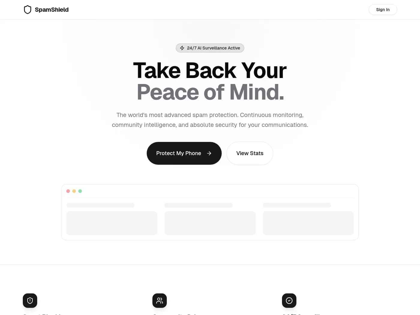 Spam Shield App