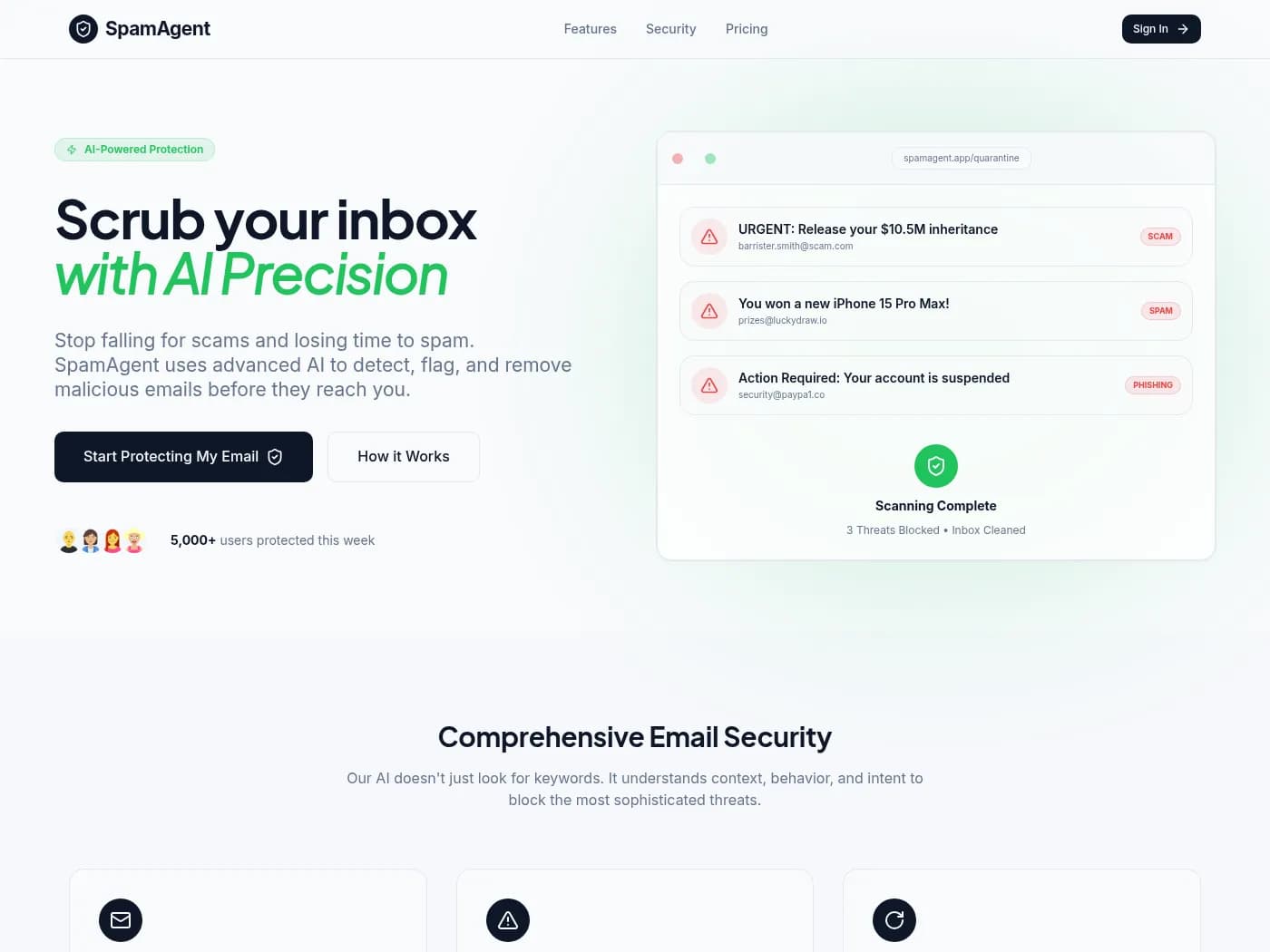 SpamAgent Mail Guard