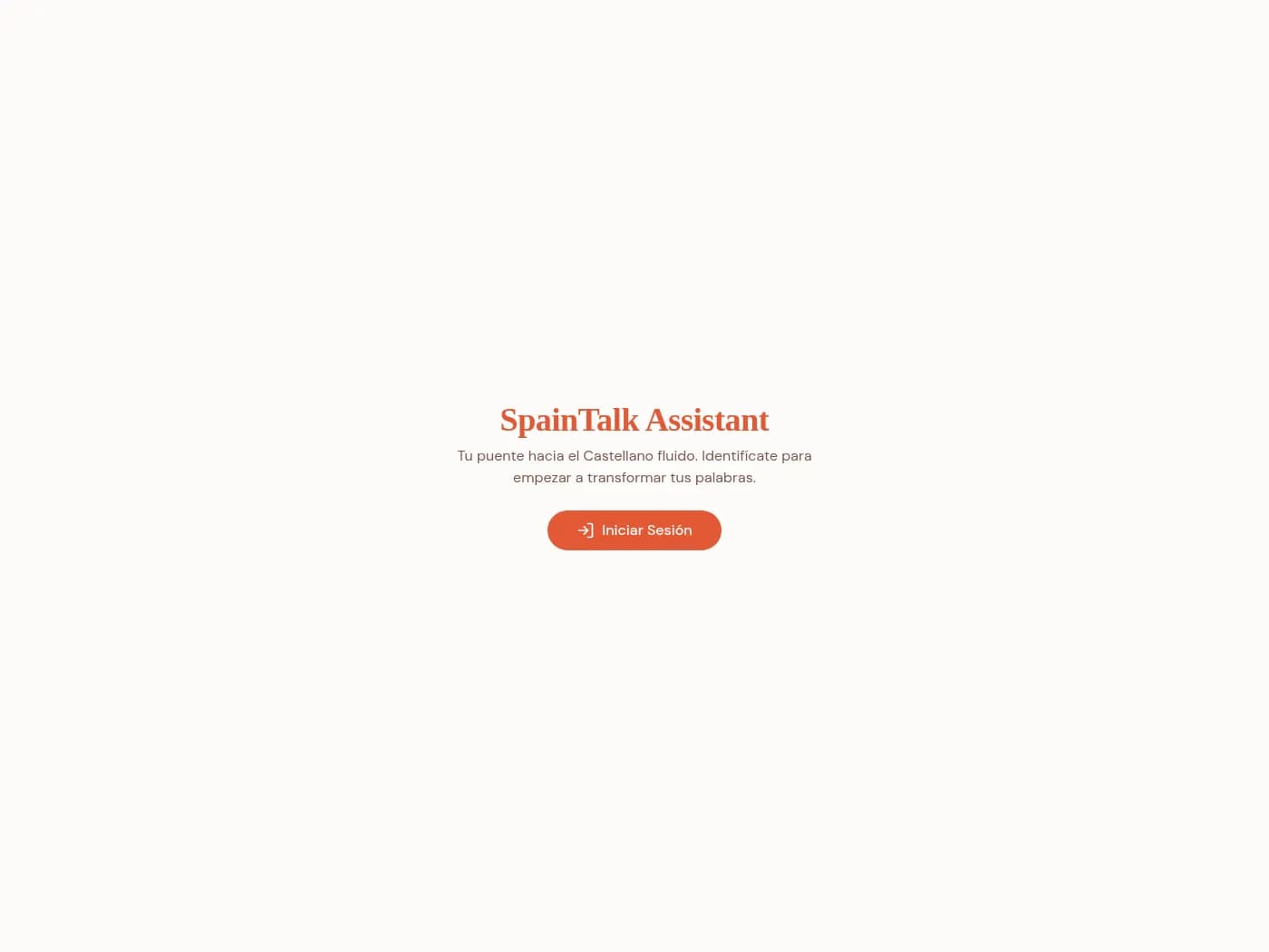 SpainTalk Assistant