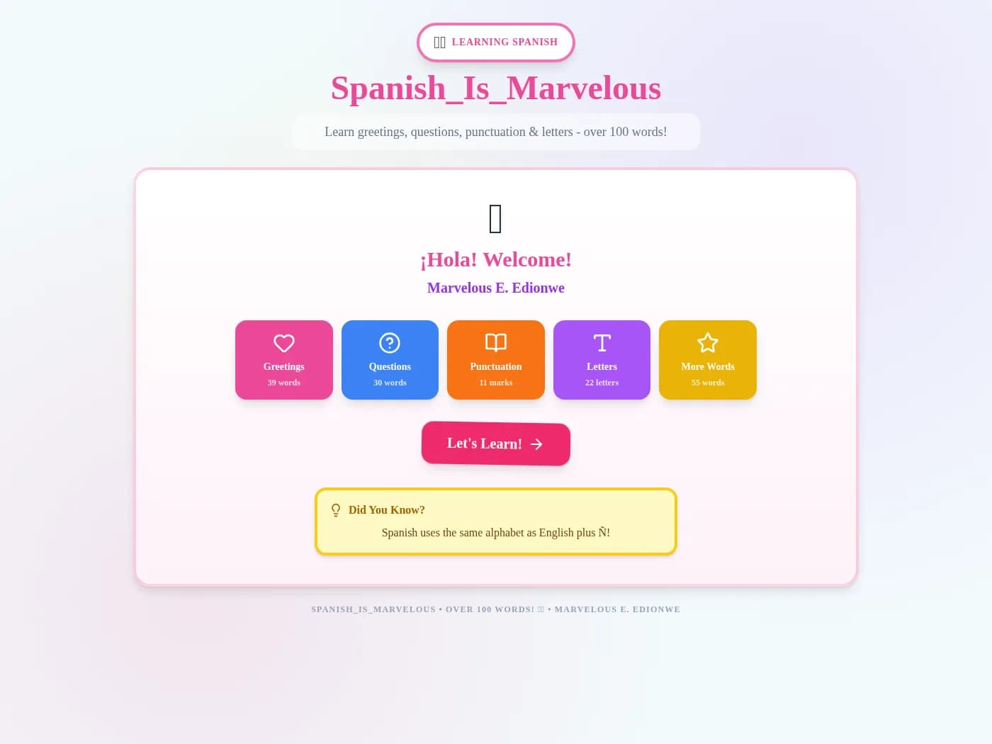 Spanish Basics Interactive