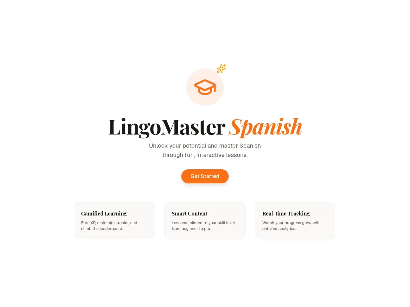 LingoMaster Spanish App