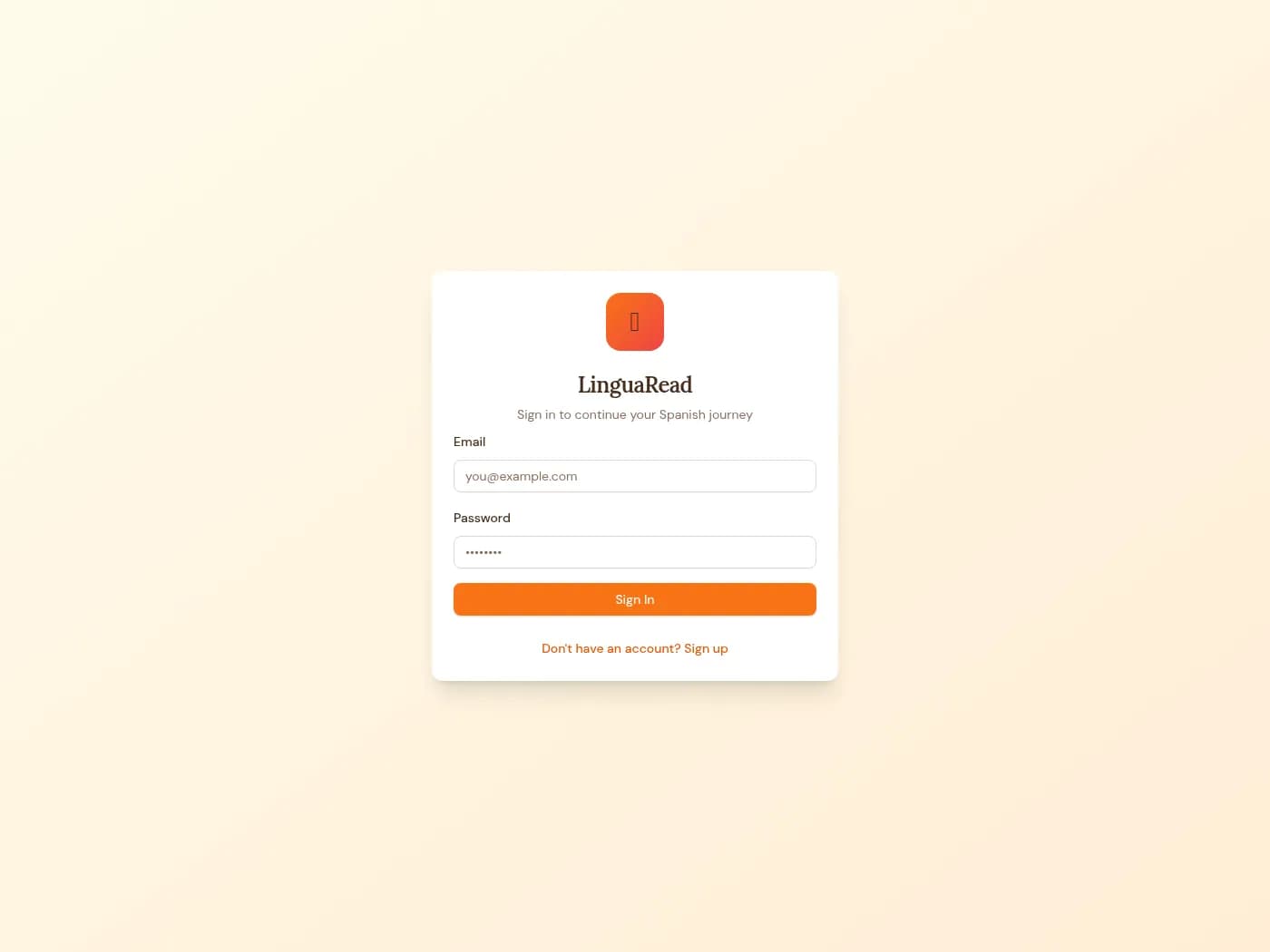 LinguaRead Spanish App
