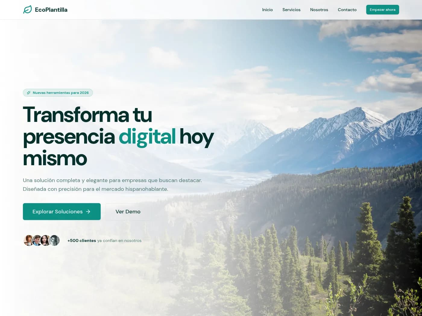 Full Spanish Web Template