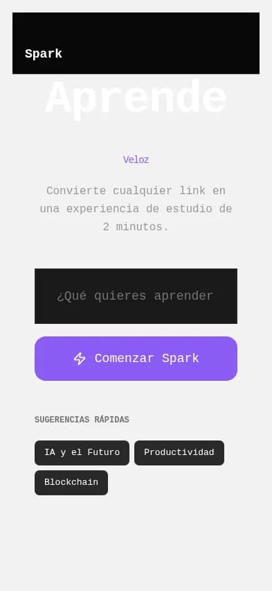 Spark: Aprendizaje Veloz