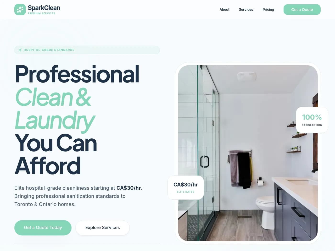 SparkClean Web Presence