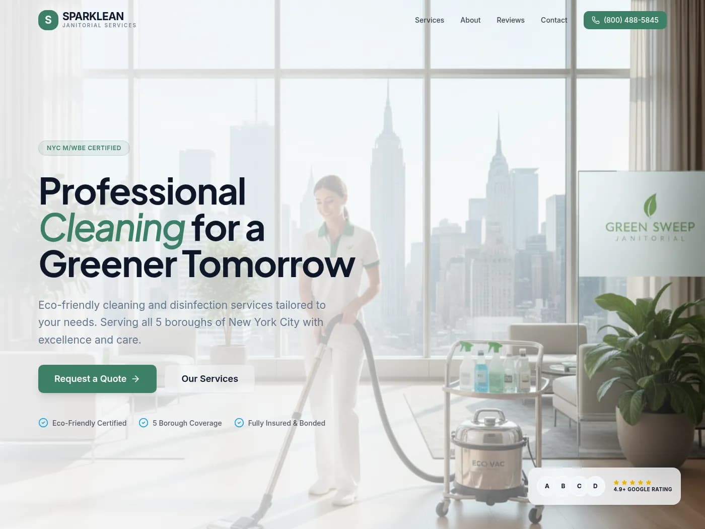 Sparklean Pro Website