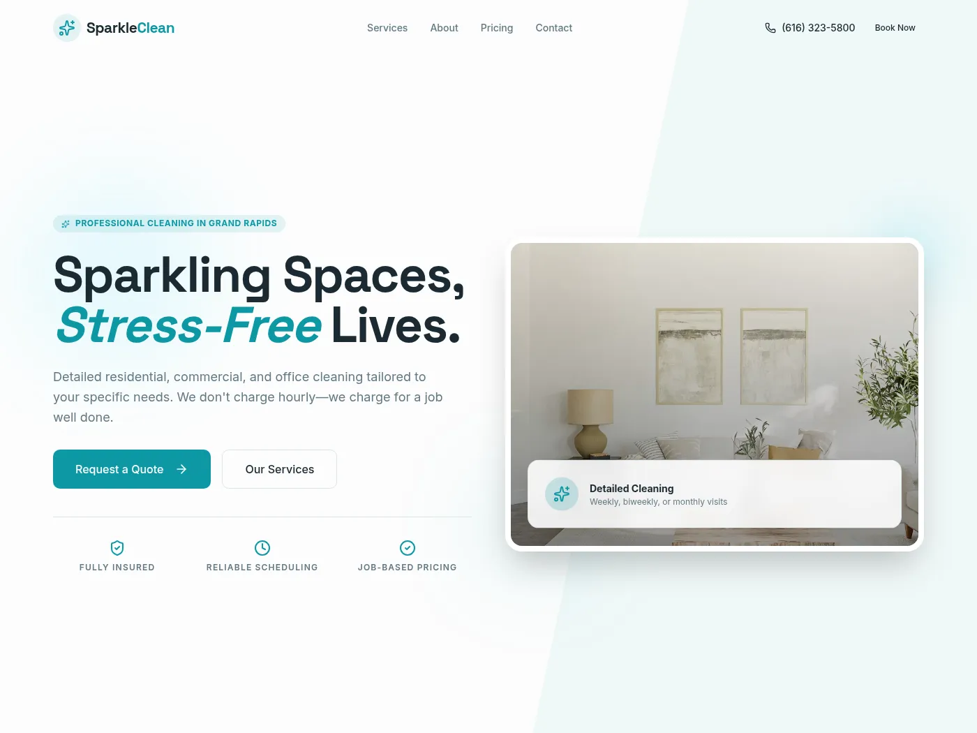 SparkleClean Service Site