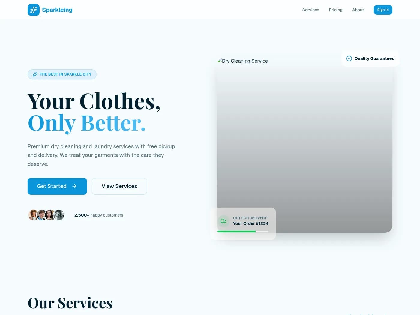 Sparkleing Dry Cleaners