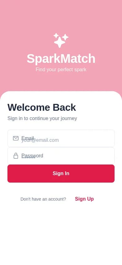 SparkMatch Dating App