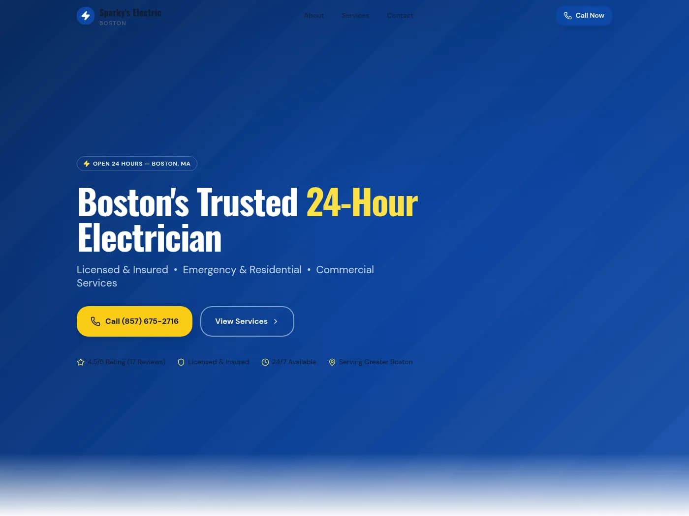 Sparky’s Electric Boston Site