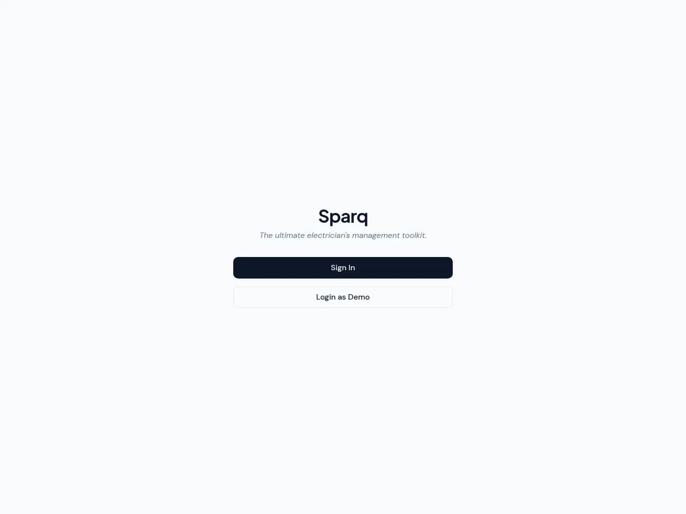 Sparq Electrician SaaS