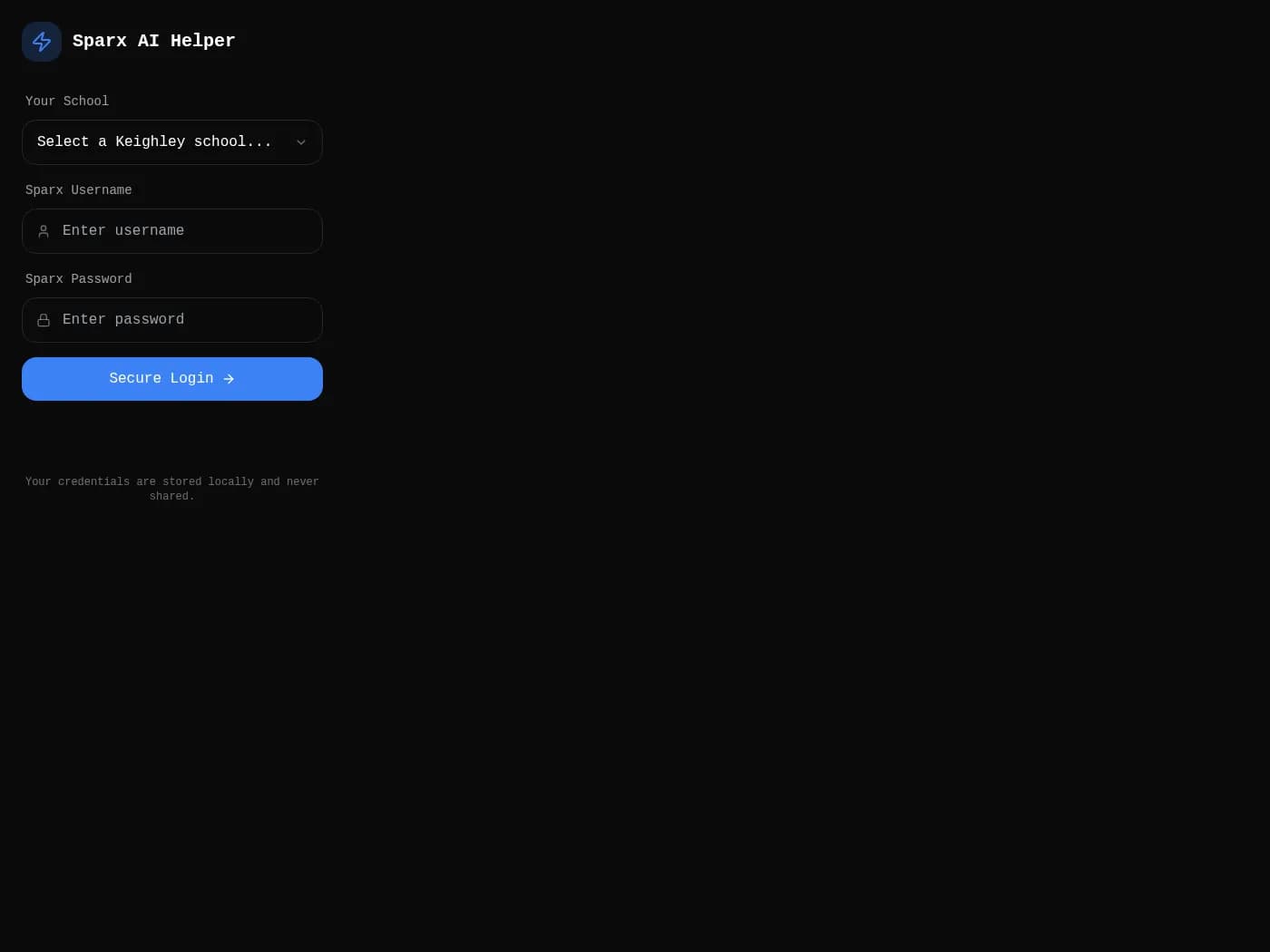 Sparx AI Homework Helper