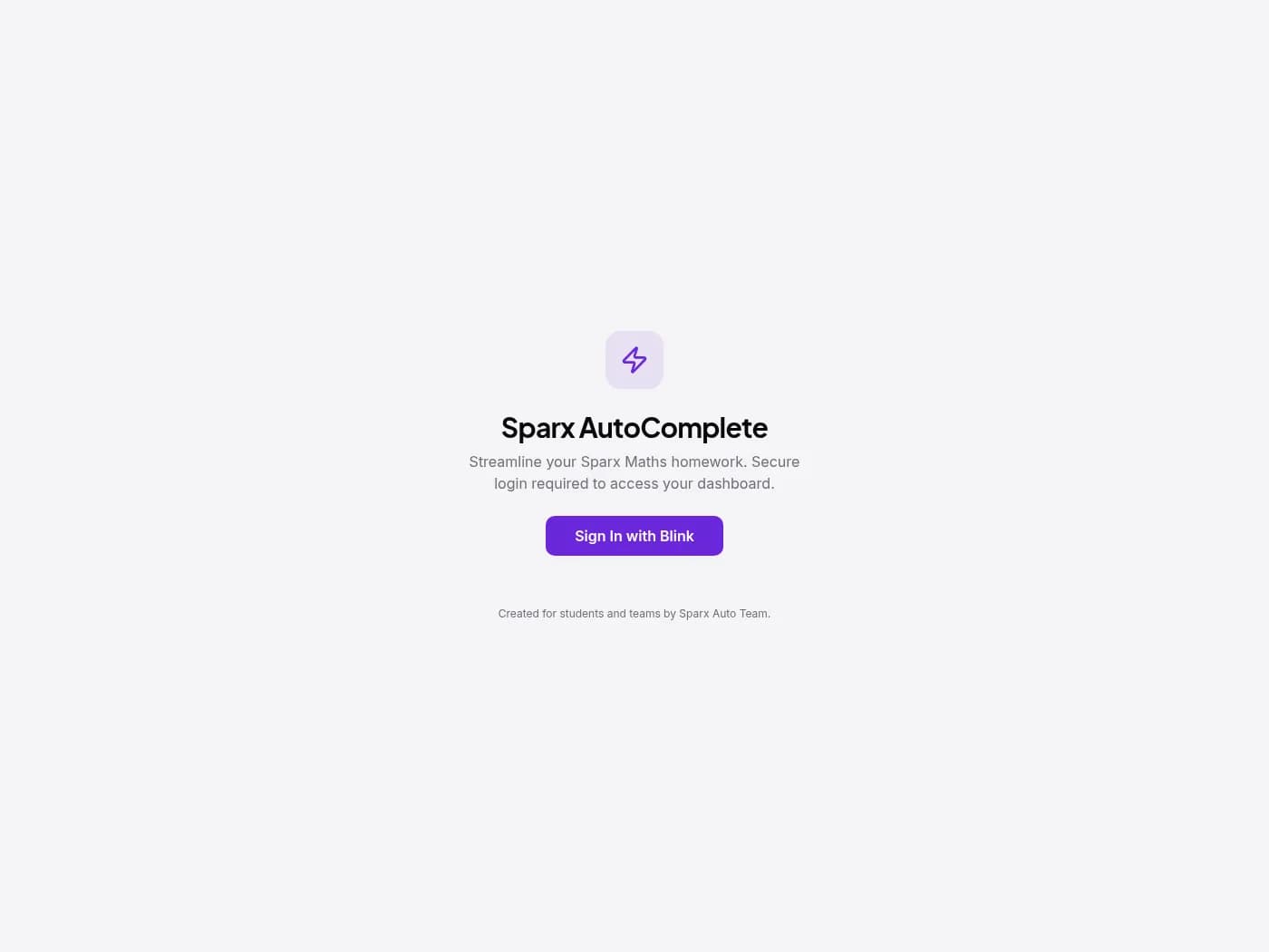 Sparx AutoComplete