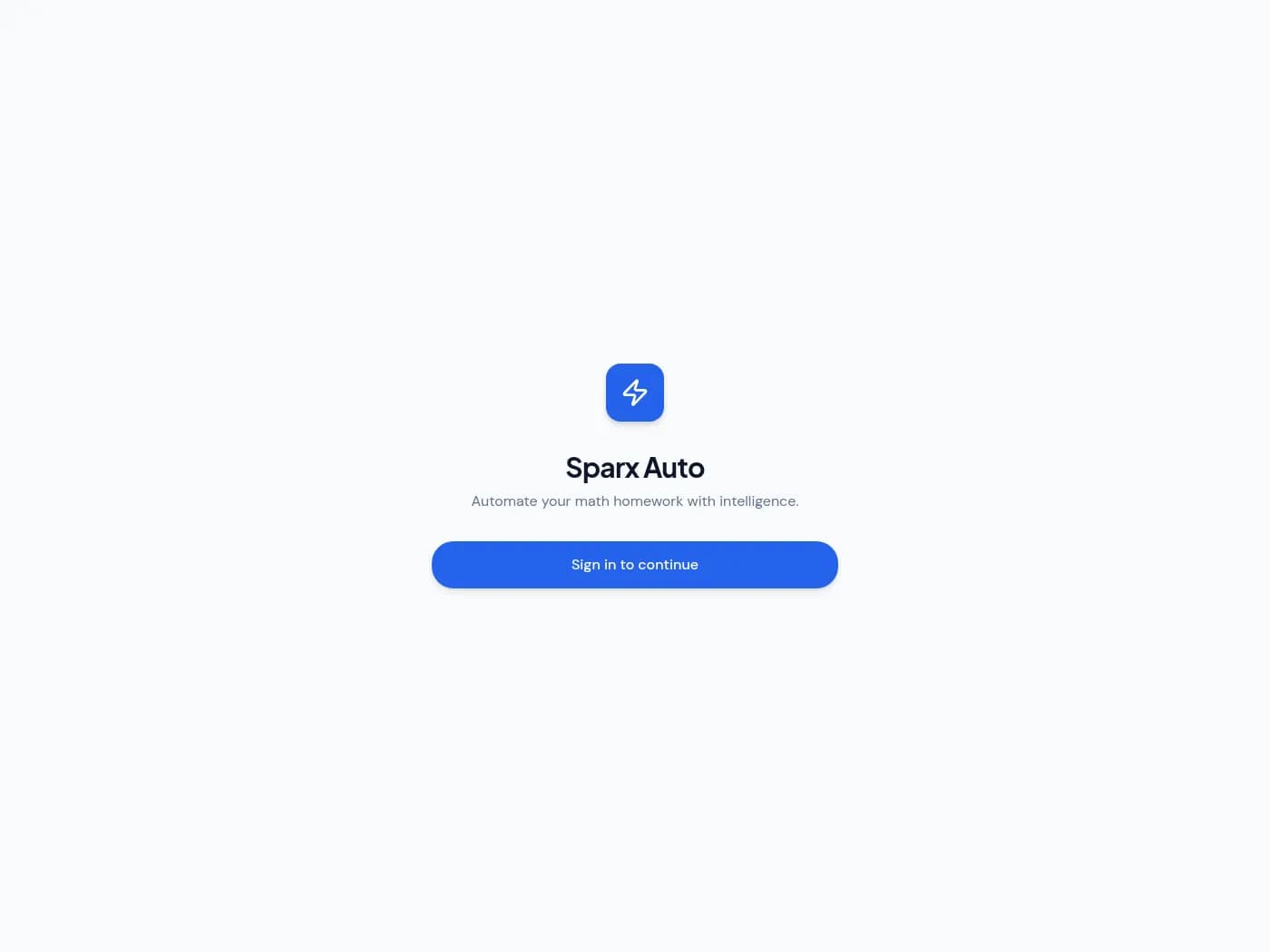 Sparx Auto Homework