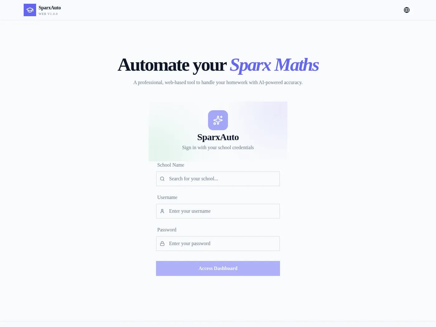 SparxAuto Complete Web