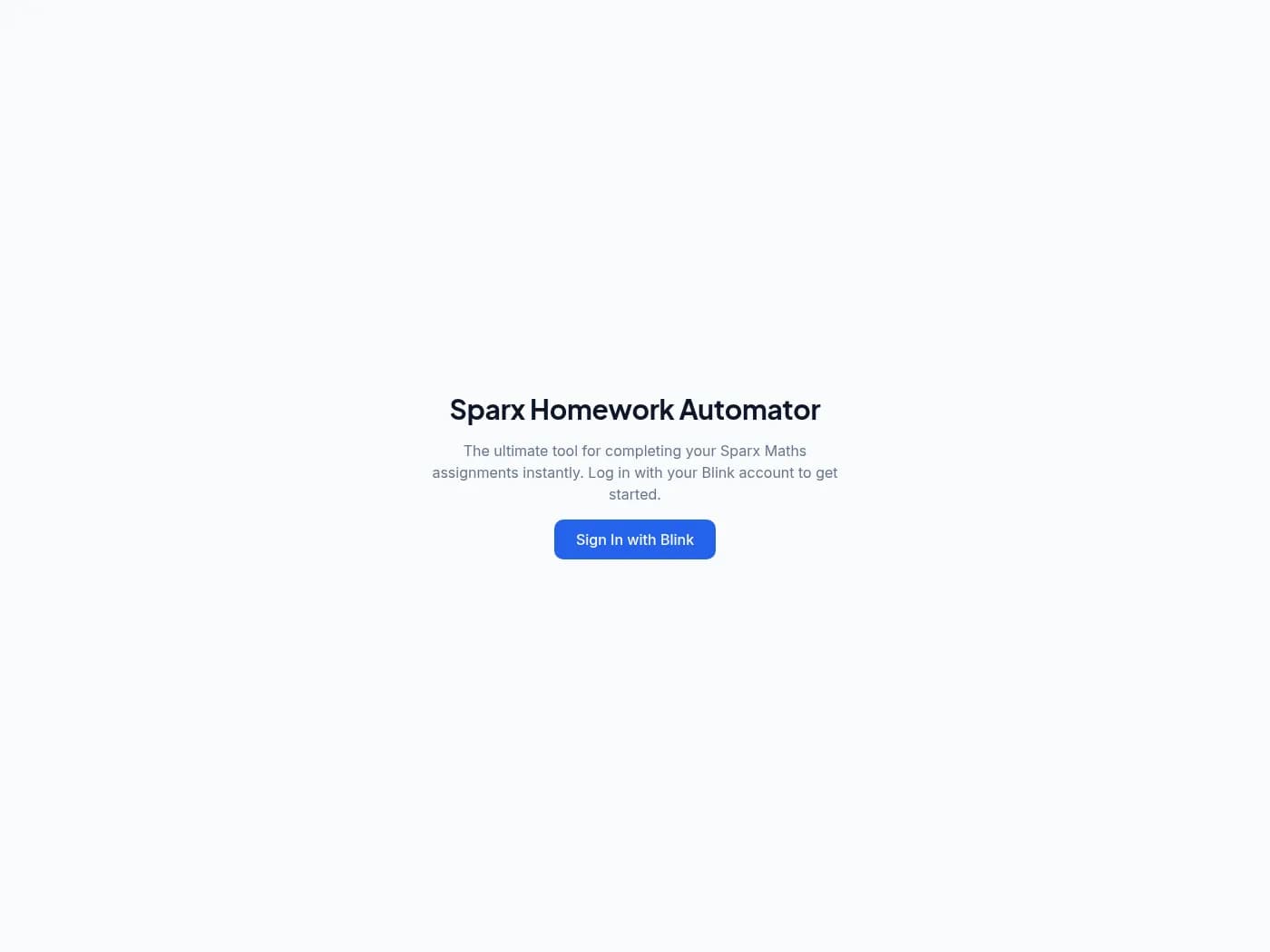 Sparx Homework Automator
