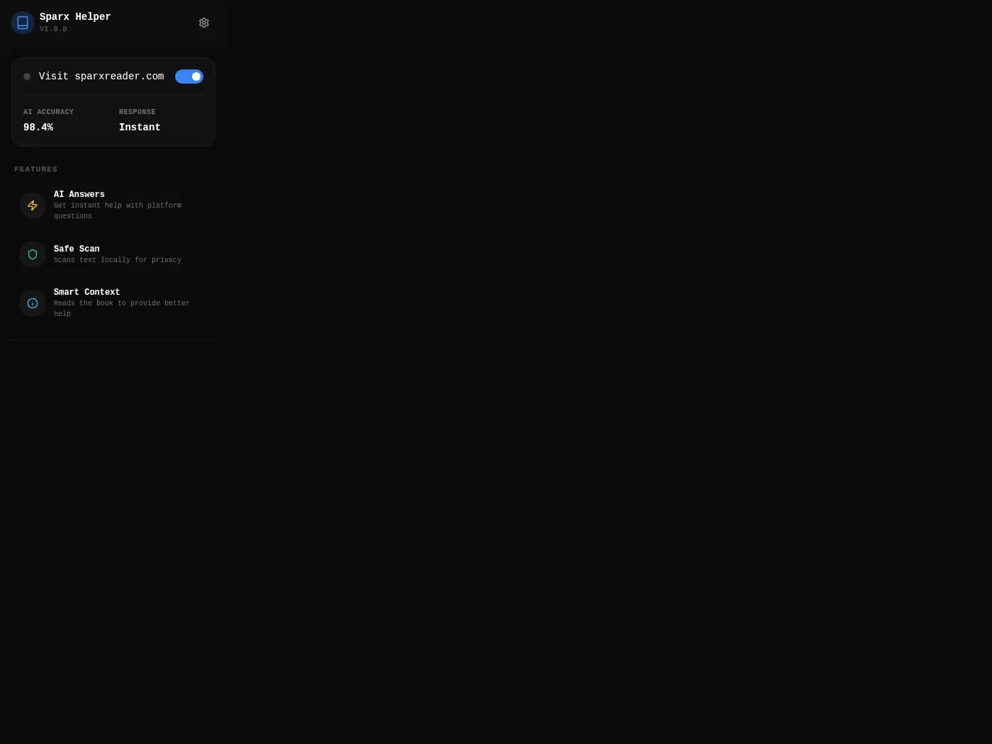 Sparx Reader Helper