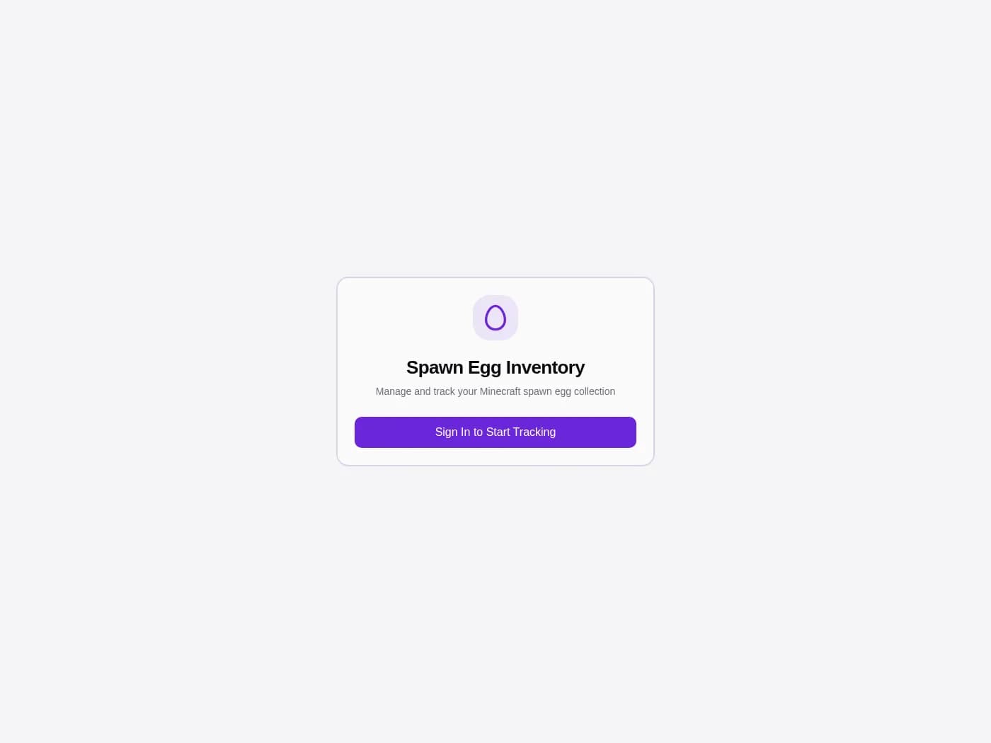 Spawn Egg Inventory Tracker