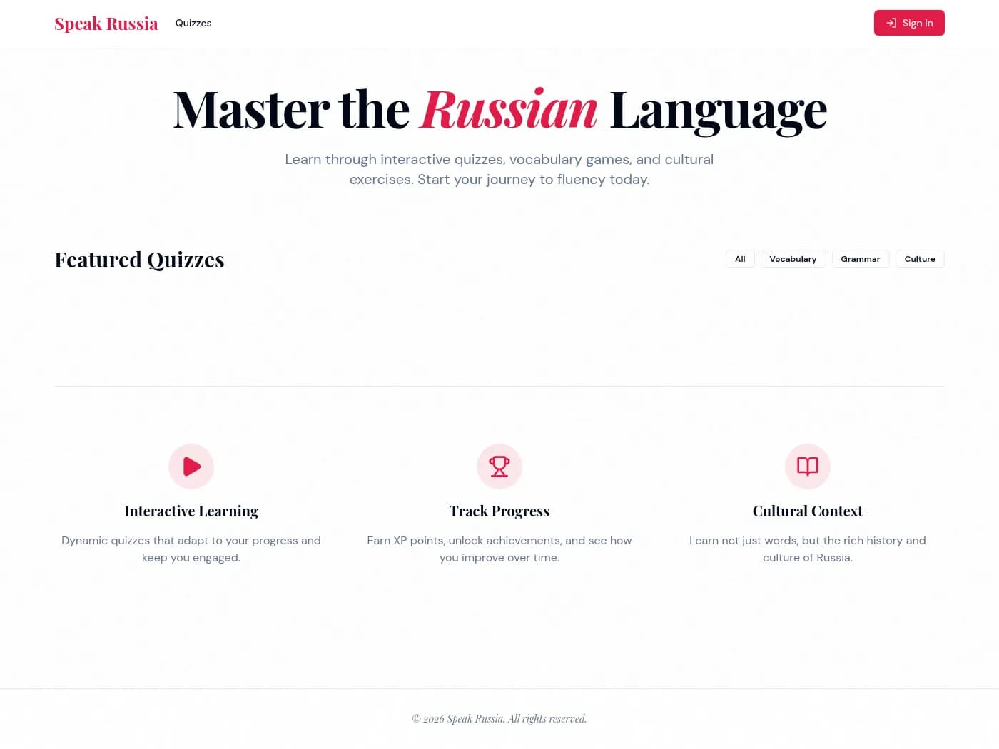 Speak Russia Quiz
