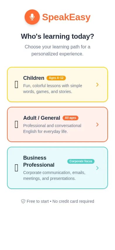 SpeakEasy English App
