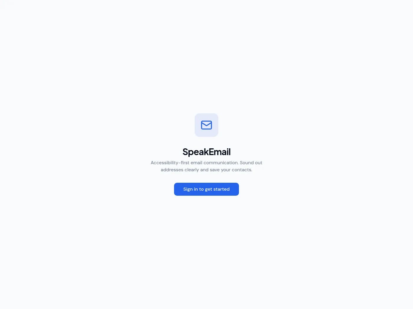 SpeakEmail Contacts App