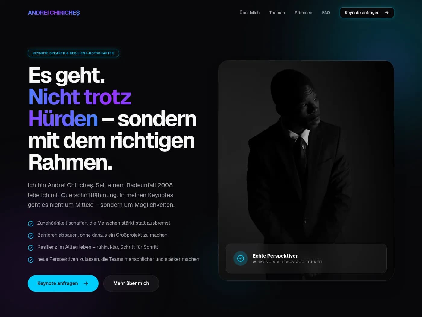 Futurist Speaker Landing