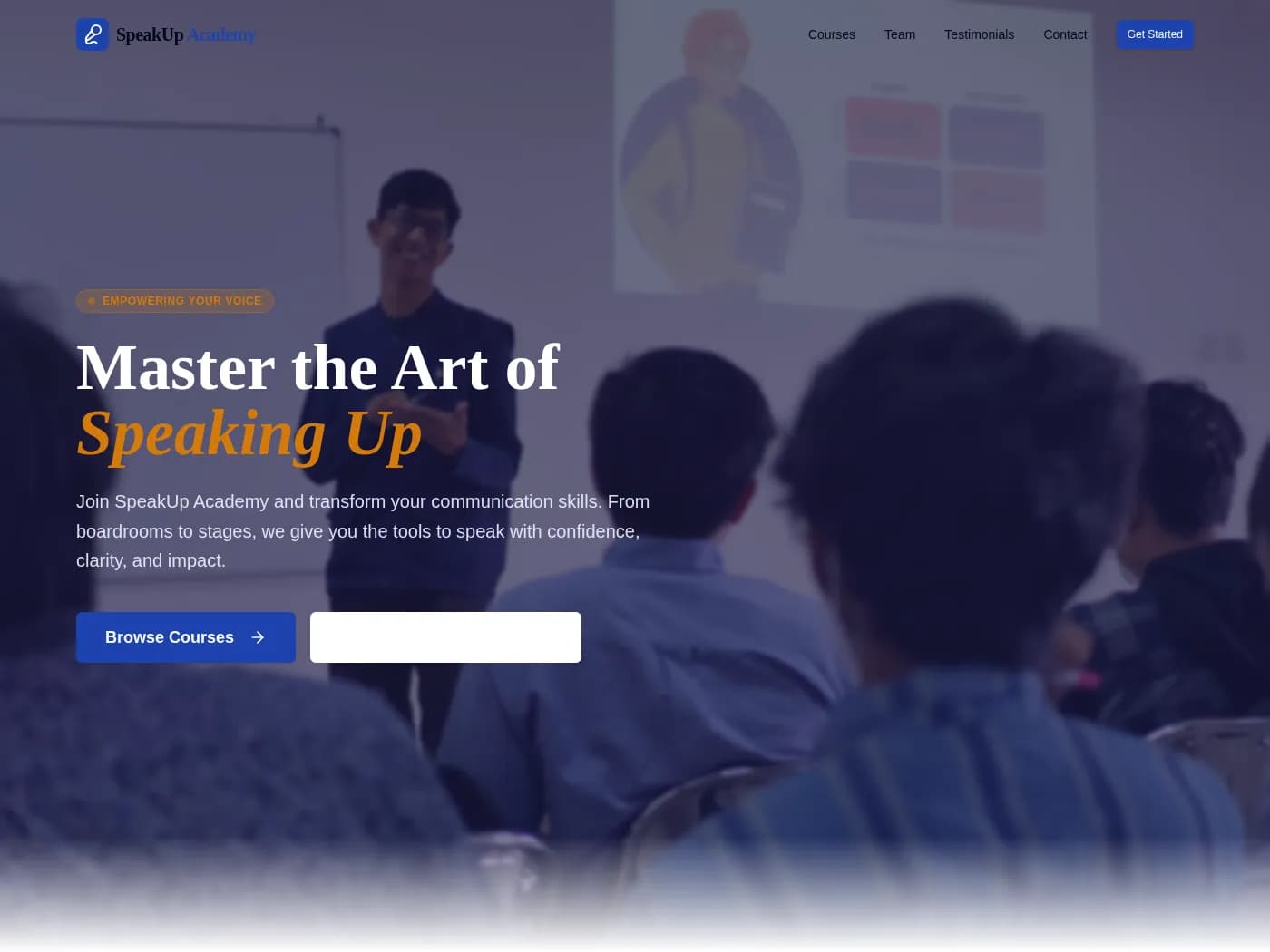 SpeakUp Academy Website