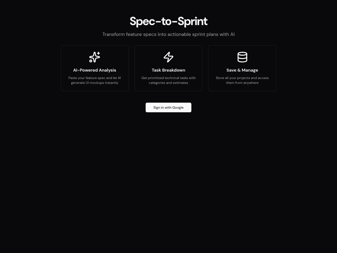 Spec-to-Sprint