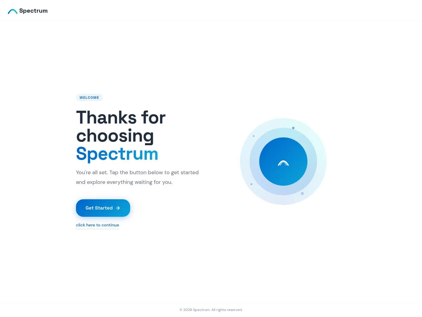 Spectrum Landing Page