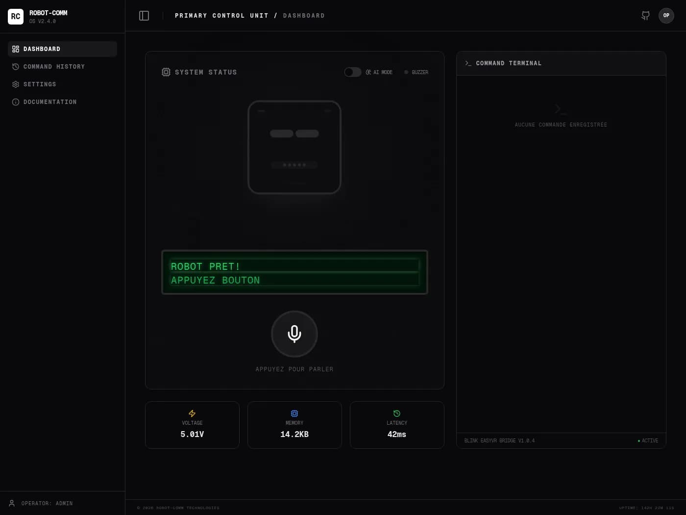 Speech Command Robot