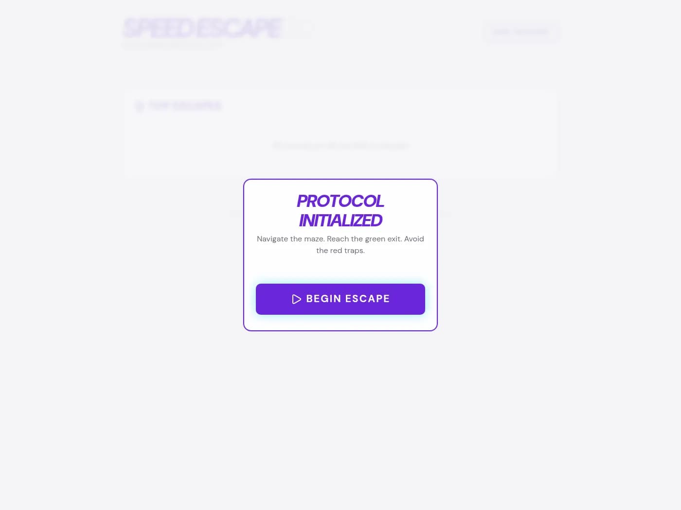 Speed Escape 2D