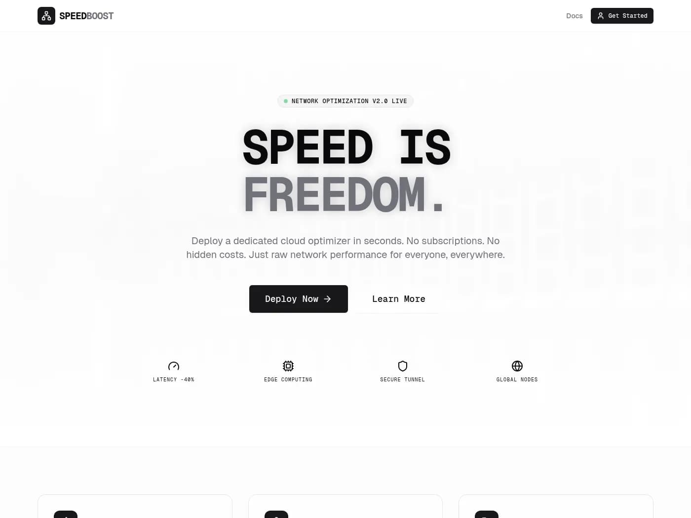 SpeedBoost Server