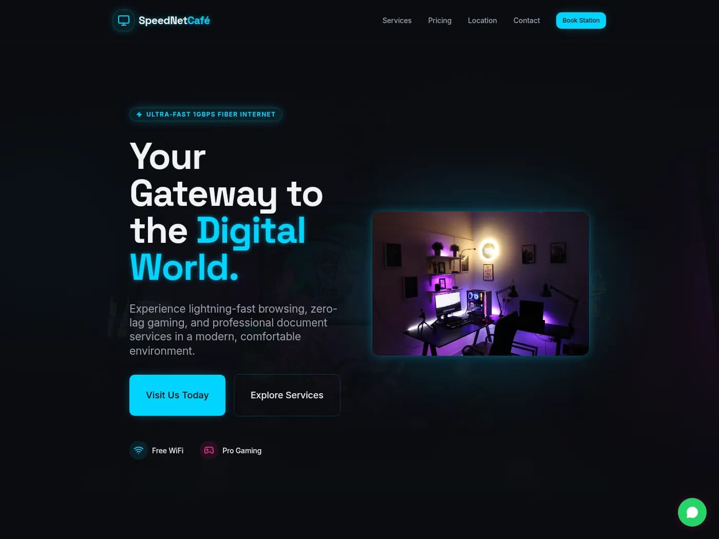SpeedNet Café Web