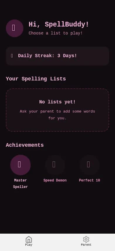 SpellBuddy Kids App