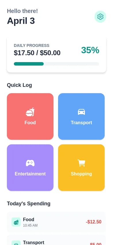 Spendwise Mobile Budget App