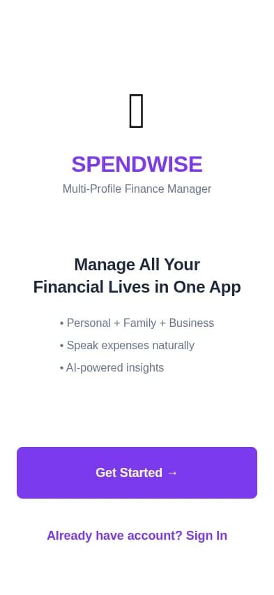Spendwise Mobile Finance Manager