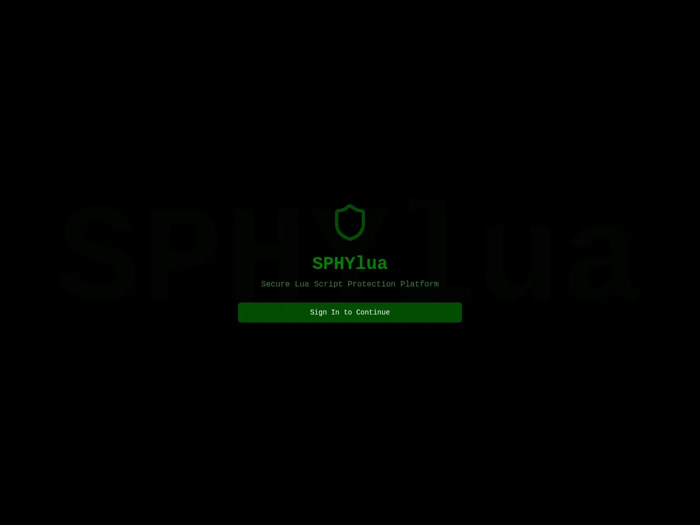 SPHYlua Script Shield