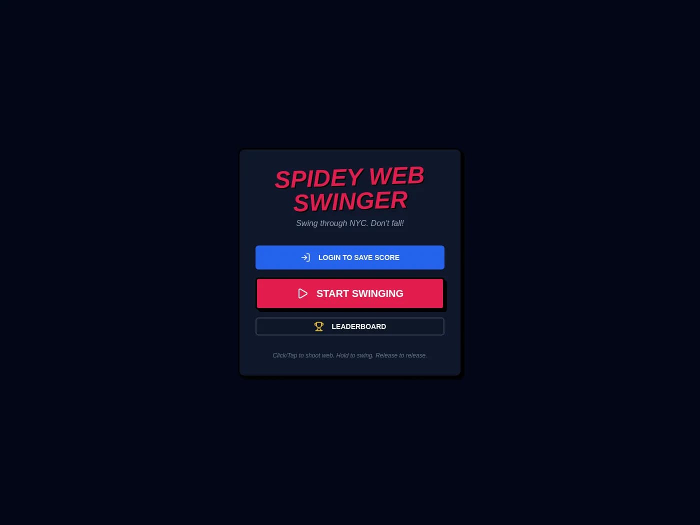 Spidey Web Swinger