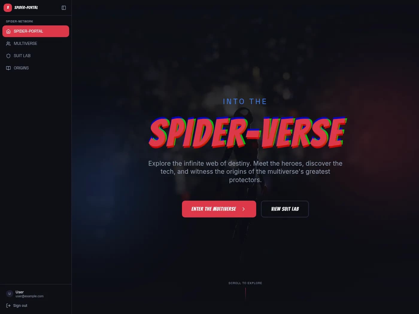 Spiderman Fan Portal